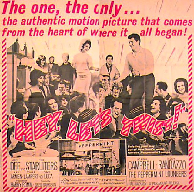 Hey, Let's Twist! Original 1962 U.S. Six Sheet Movie Poster ...