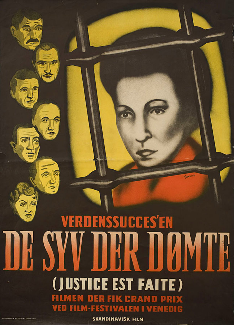Justice Is Done Original 1951 Danish A1 Movie Poster - Posteritati ...