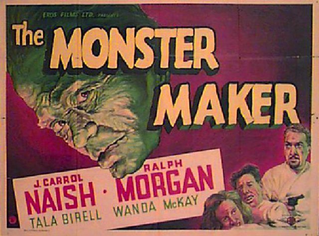 The Monster Maker Original 1950s British Quad Movie Poster ...