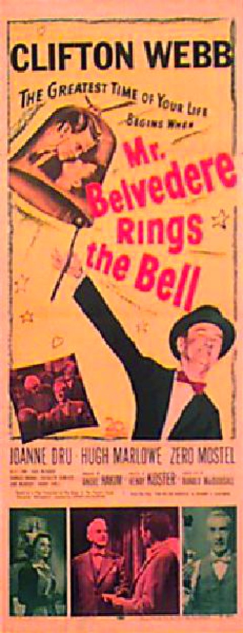 Mr. Belvedere Rings the Bell Original 1951 U.S. Insert Movie Poster ...