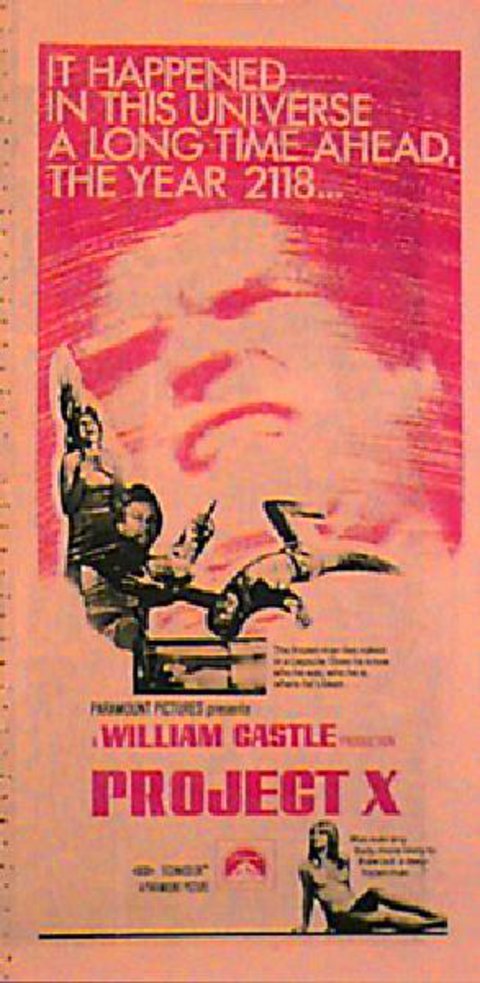 Project X Original 1968 U.S. Movie Herald - Posteritati Movie Poster ...