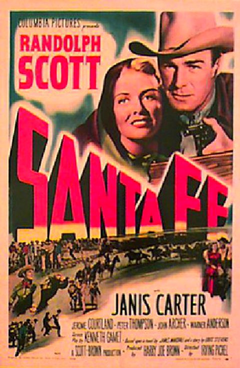 Santa Fe Original R1959 U.S. One Sheet Movie Poster - Posteritati Movie ...