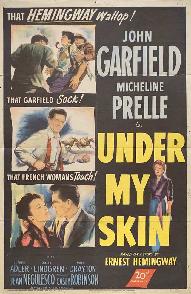 Under My Skin Original 1950 U.S. One Sheet Movie Poster - Posteritati ...