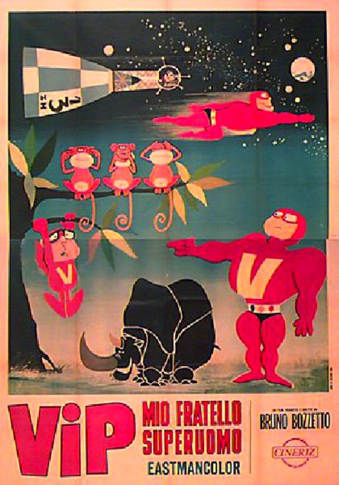 The SuperVips Original 1968 Italian Quattro Foglio Movie Poster ...