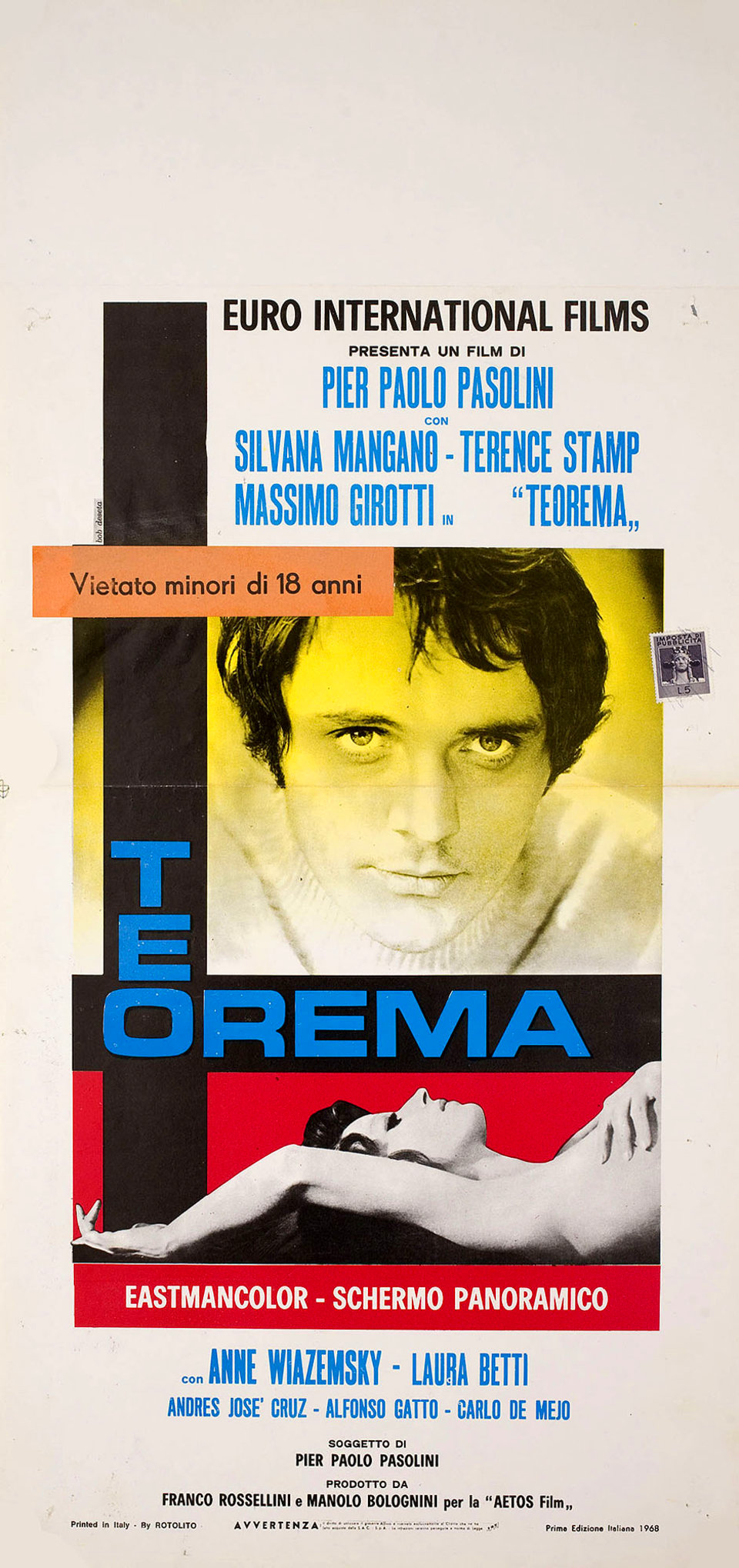 Teorema 1968 Italian Locandina Poster - Posteritati Movie Poster Gallery