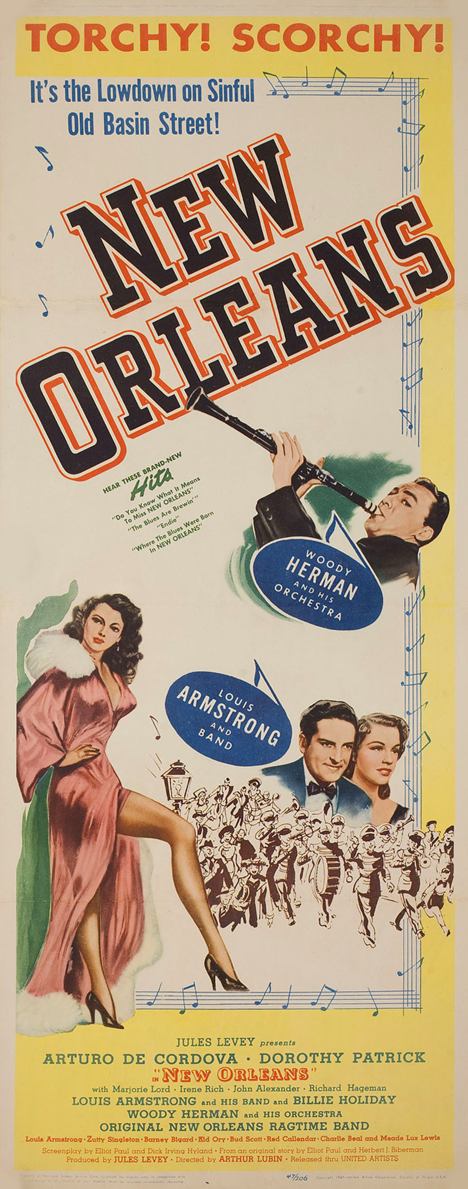 New Orleans Original 1947 U.S. Insert Movie Poster - Posteritati Movie Poster Gallery
