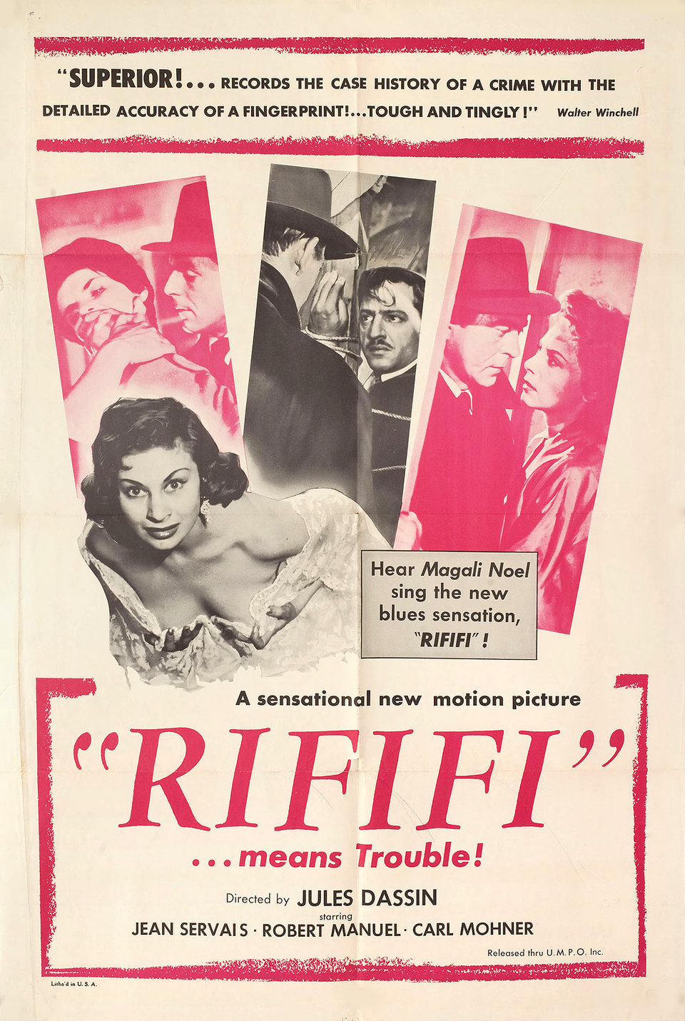 Rififi Original 1955 U.S. One Sheet Movie Poster - Posteritati Movie ...