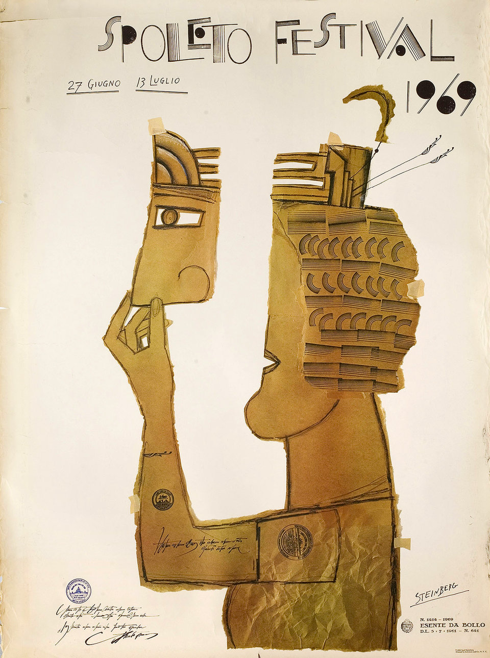Spoleto Festival 1969 Italian Foglio Poster - Posteritati Movie Poster ...