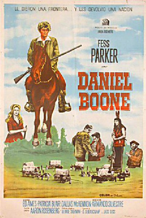 Daniel Boone: Frontier Trail Rider Original 1964 Argentine Movie Poster ...