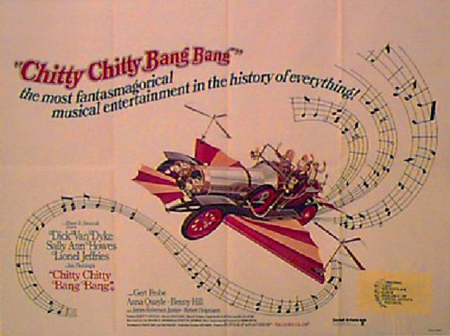 Chitty Chitty Bang Bang Original 1968 British Quad Movie Poster ...