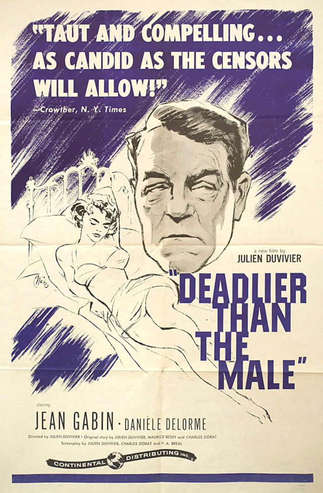 Deadlier Than the Male Original 1955 U.S. One Sheet Movie Poster ...