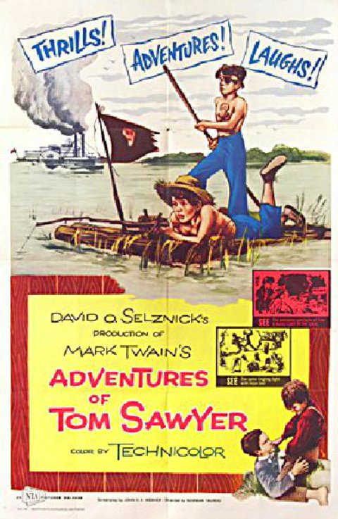 The Adventures of Tom Sawyer Original R1958 U.S. One Sheet Movie Poster ...