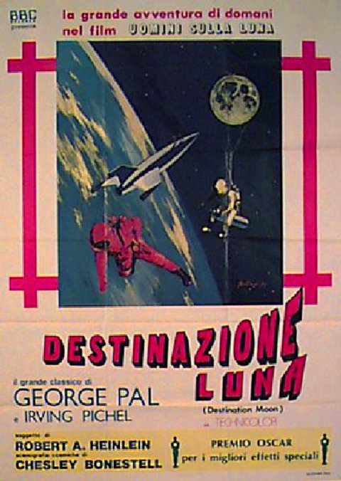 Destination Moon Original R1976 Italian Due Foglio Movie Poster ...