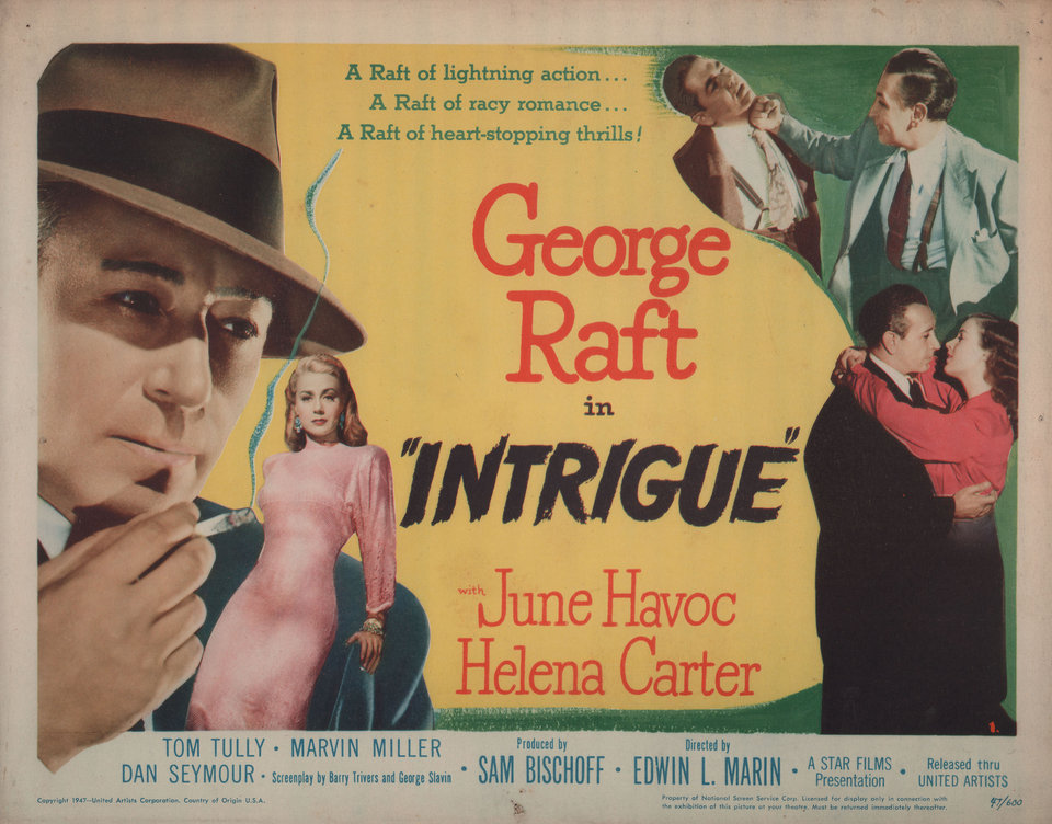 Intrigue Original 1947 U.S. Title Card - Posteritati Movie Poster Gallery