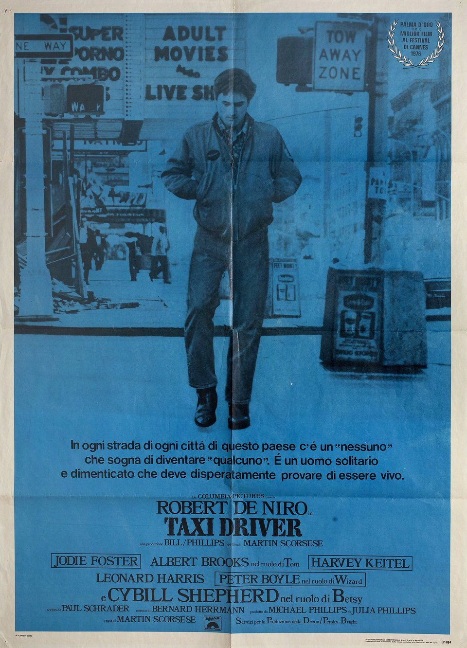 Taxi Driver Original R1980s Italian Due Fogli Movie Poster ...