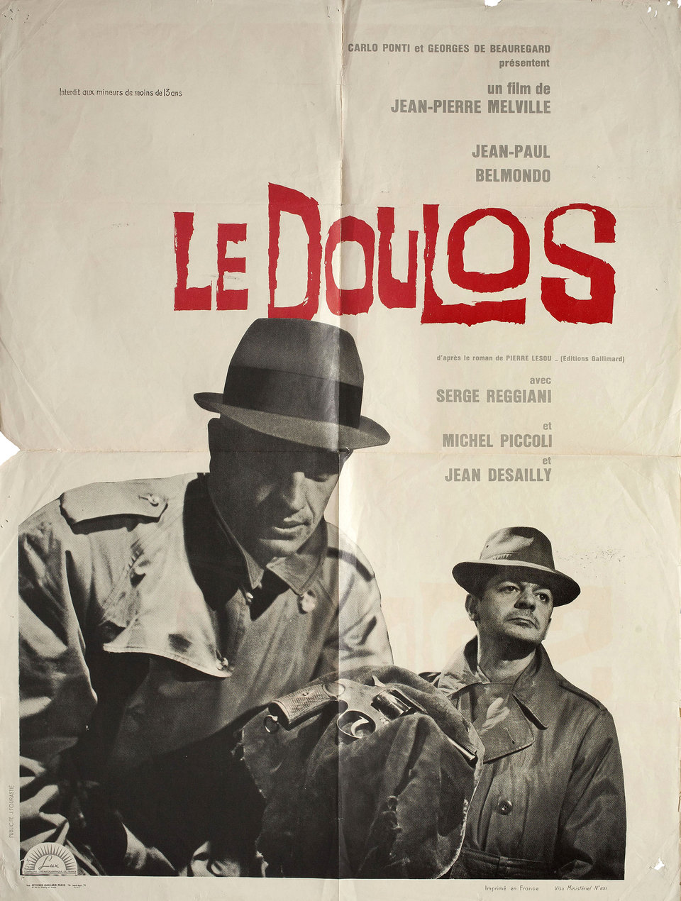 Le Doulos 1962 French Moyenne Poster - Posteritati Movie Poster Gallery