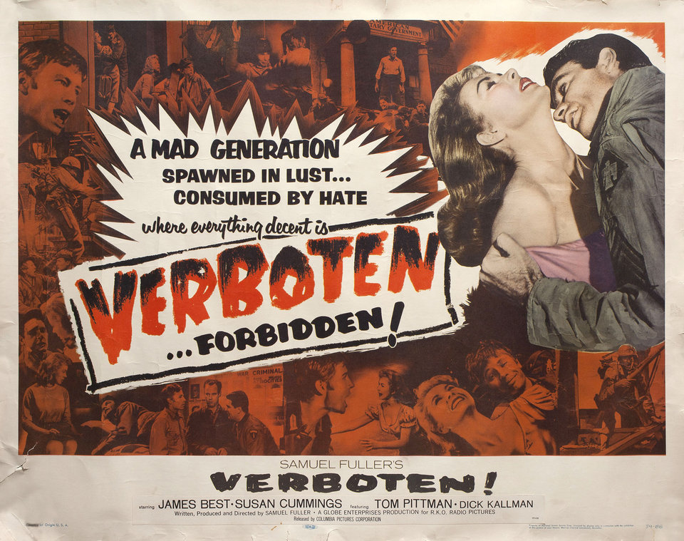 Verboten! 1959 U.S. Half Sheet Poster - Posteritati Movie Poster Gallery
