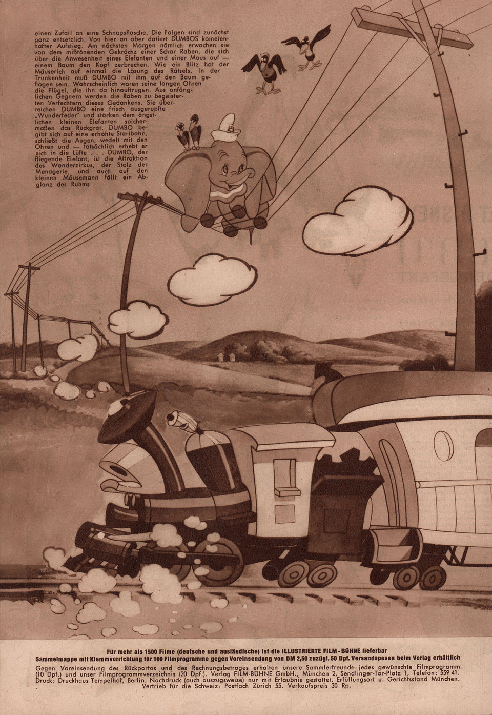 Dumbo Original 1952 German Movie Program - Posteritati Movie Poster Gallery