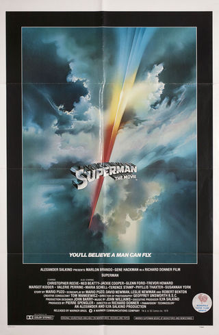 superman 1978 textless poster