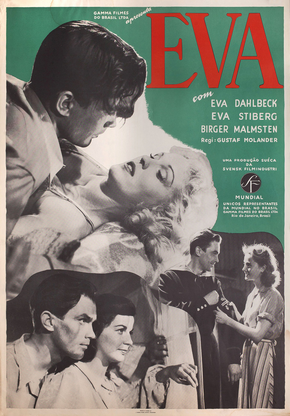 Eva Original 1948 Swedish B1 Movie Poster - Posteritati Movie Poster ...