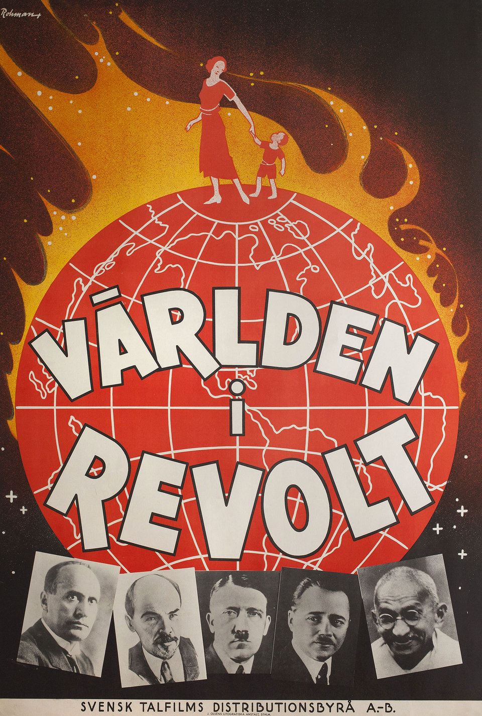 The World in Revolt 1936 Swedish B1 Poster - Posteritati Movie Poster ...