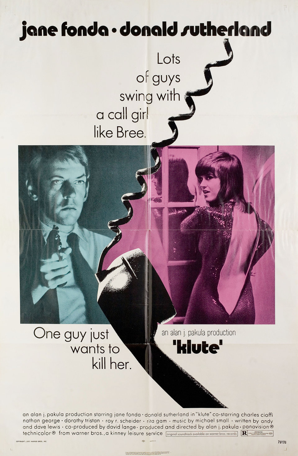 Klute 1971 U.S. One Sheet Poster - Posteritati Movie Poster Gallery