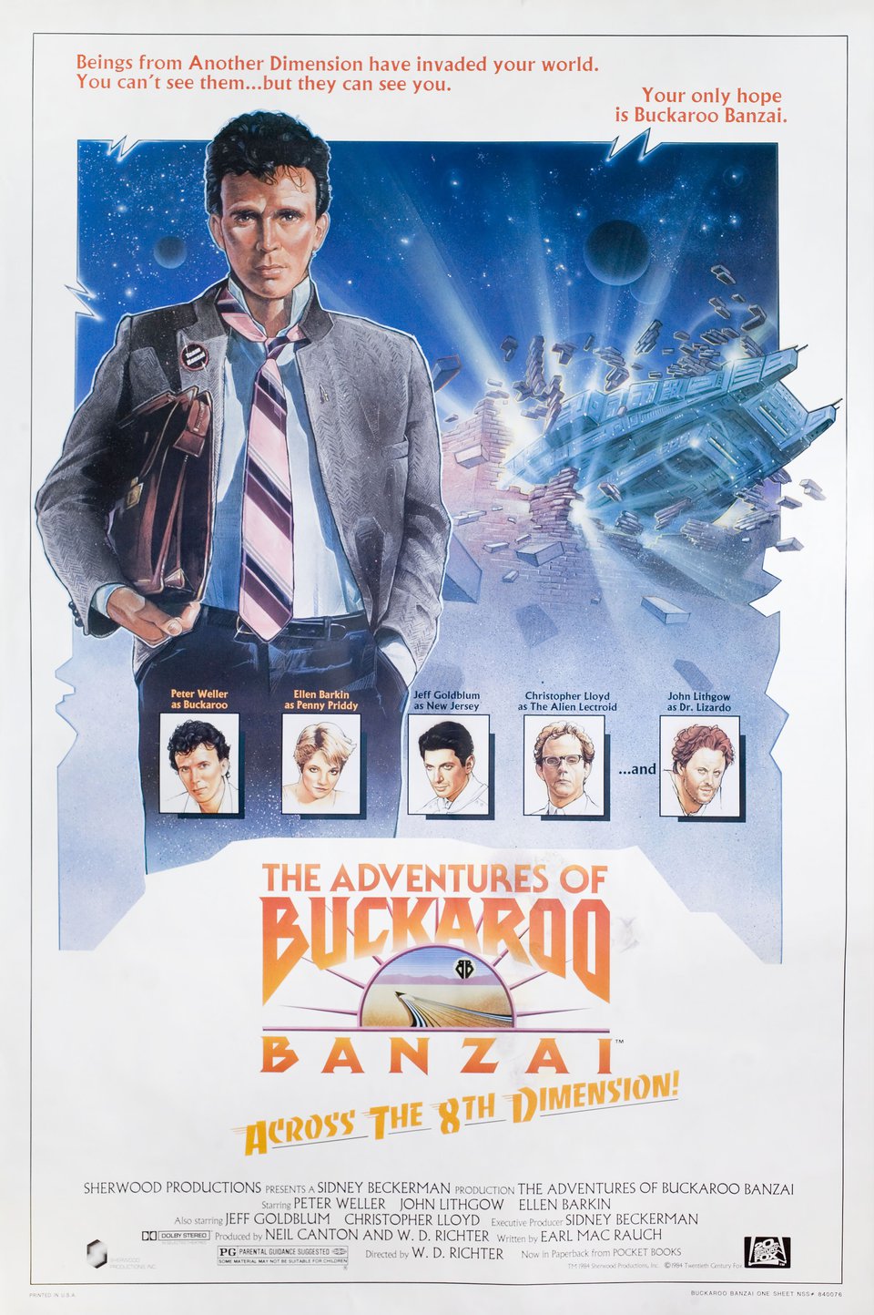 The Adventures of Buckaroo Banzai 1984 U.S. One Sheet Poster ...