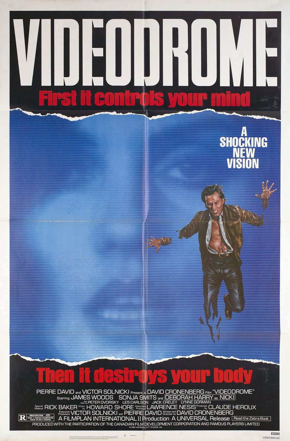 Videodrome Original 1983 U.S. One Sheet Movie Poster - Posteritati Movie Poster Gallery
