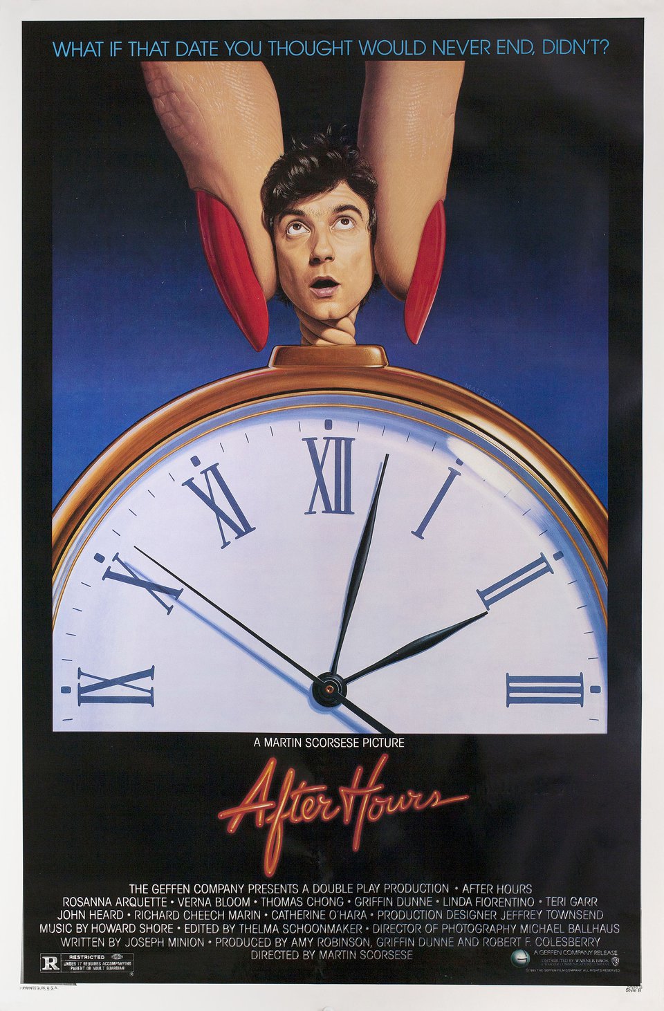 After Hours 1985 U.S. One Sheet Poster - Posteritati Movie Poster Gallery