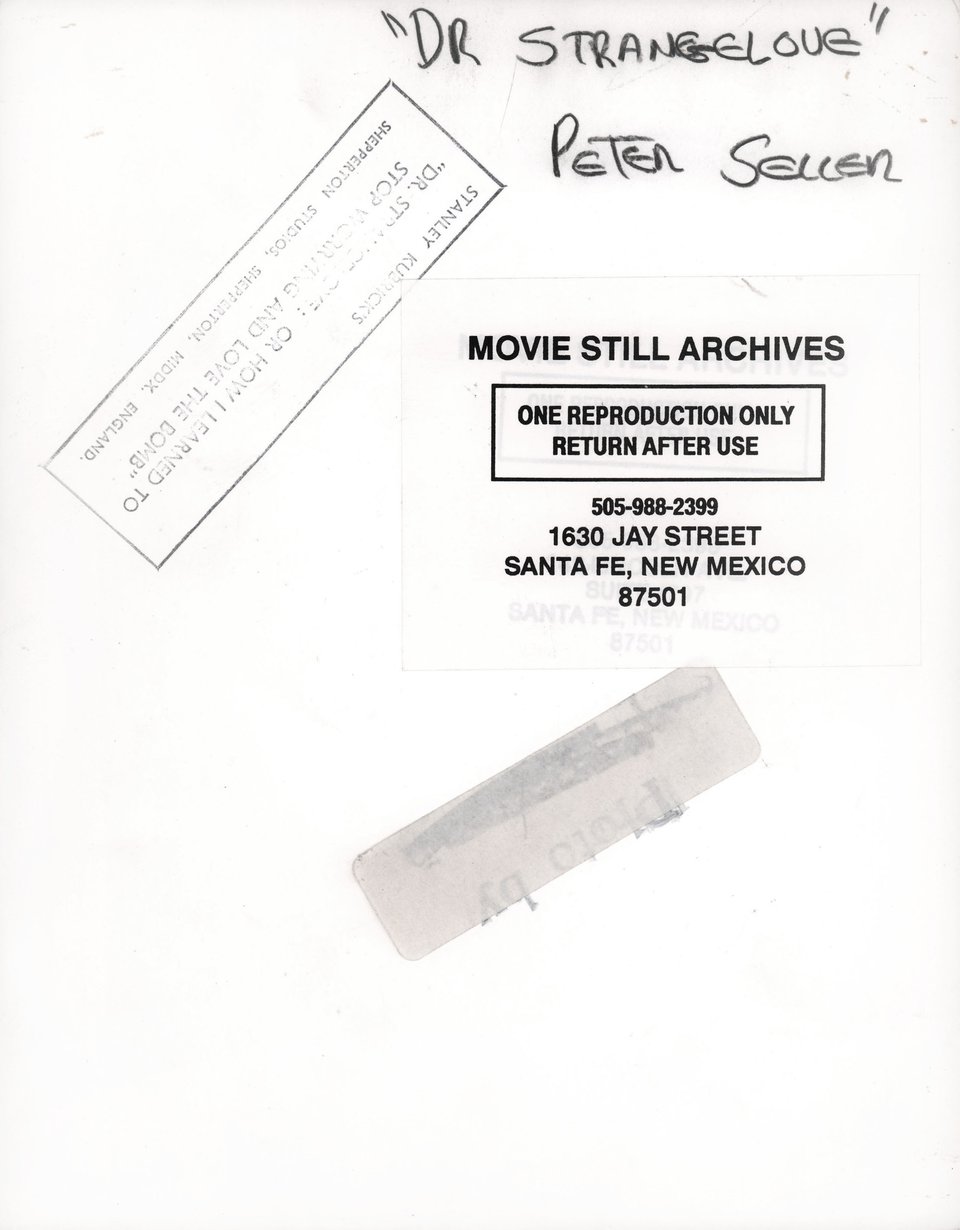 Dr. Strangelove Original 1964 British Portrait Photo - Posteritati ...