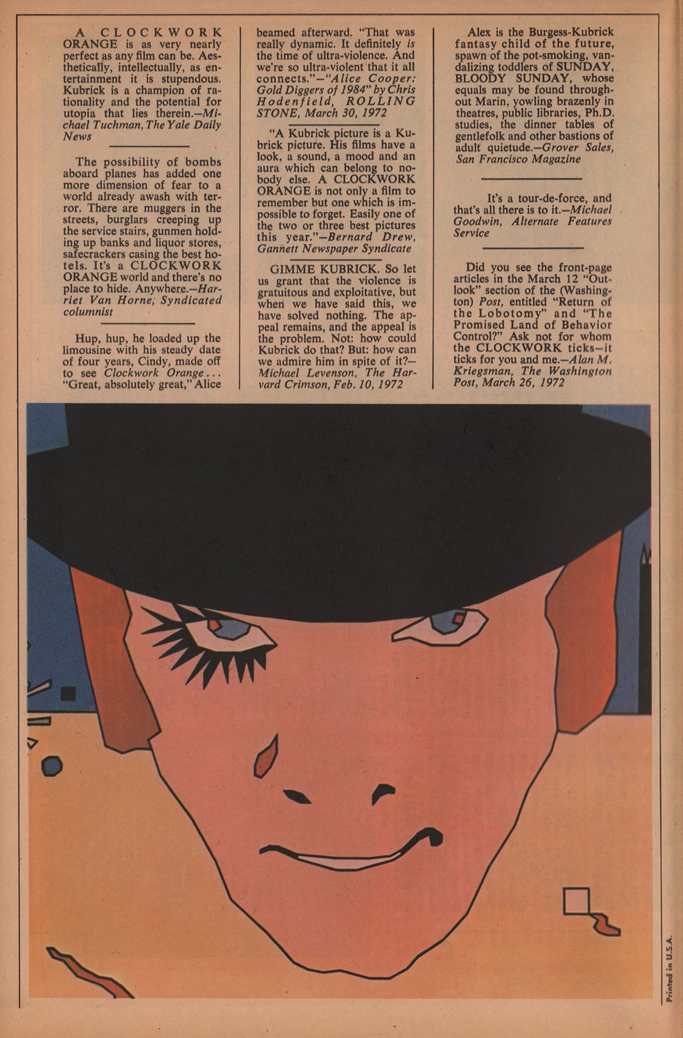 A Clockwork Orange Original 1972 U.S. Magazine - Posteritati Movie ...
