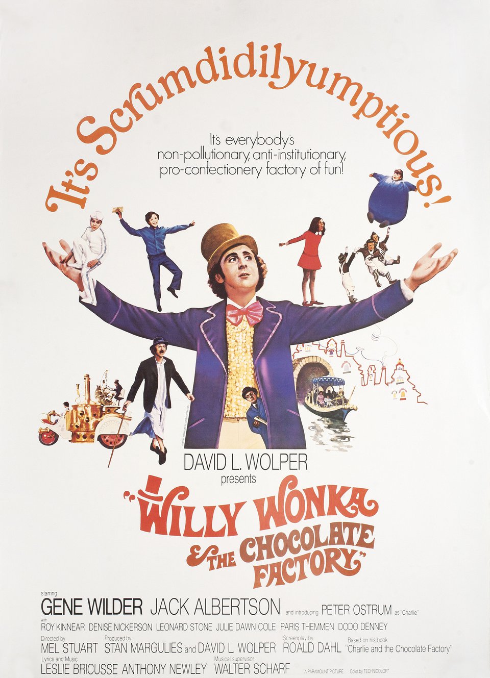 Willy Wonka & the Chocolate Factory Original 1971 U.S. Movie Poster ...