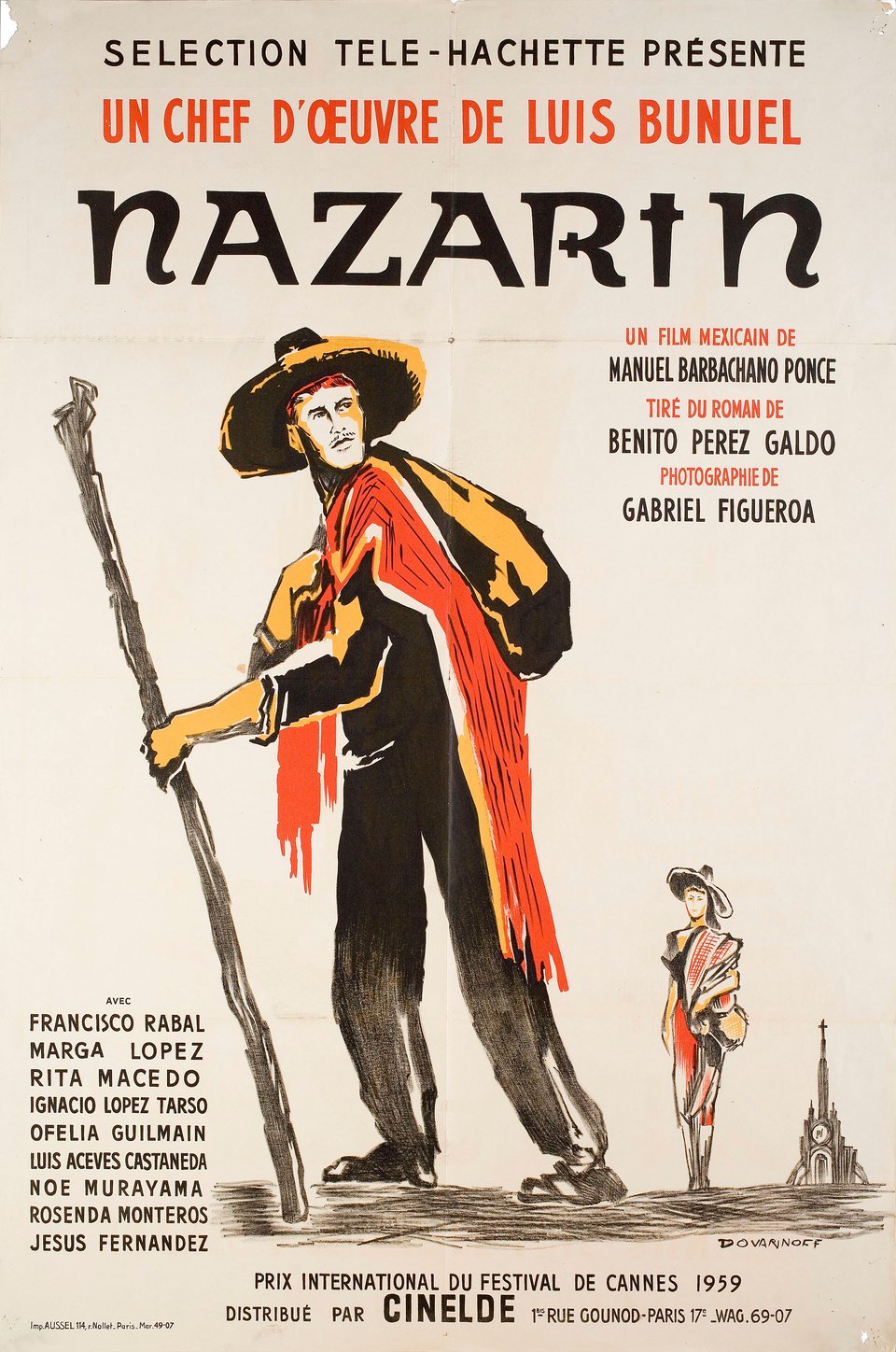 Nazarin 1959 French Half Grande Poster - Posteritati Movie Poster Gallery