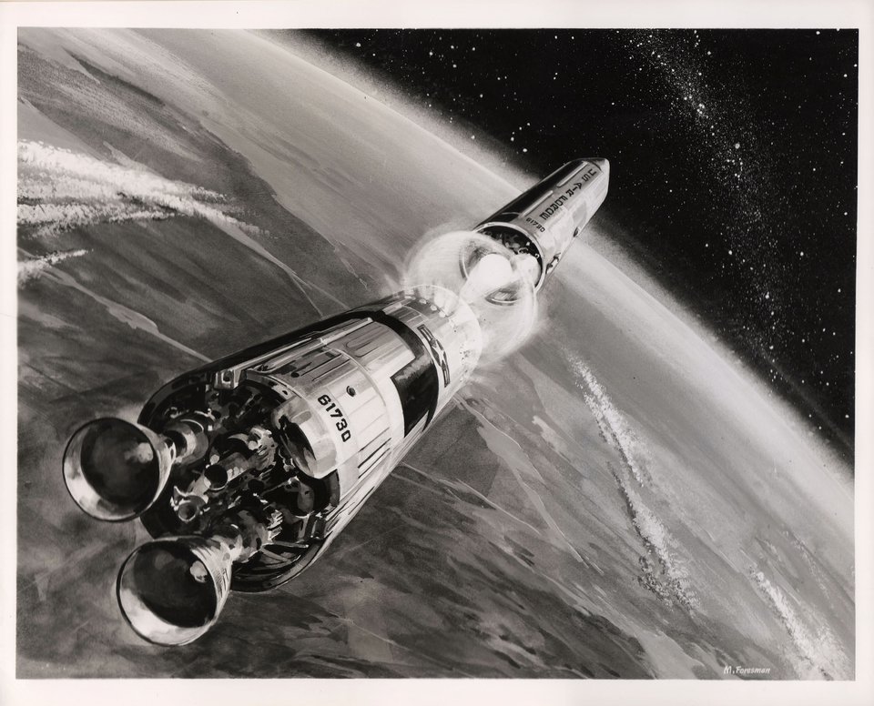 NASA Gemini Space Program Original 1960s U.S. Silver Gelatin Single ...