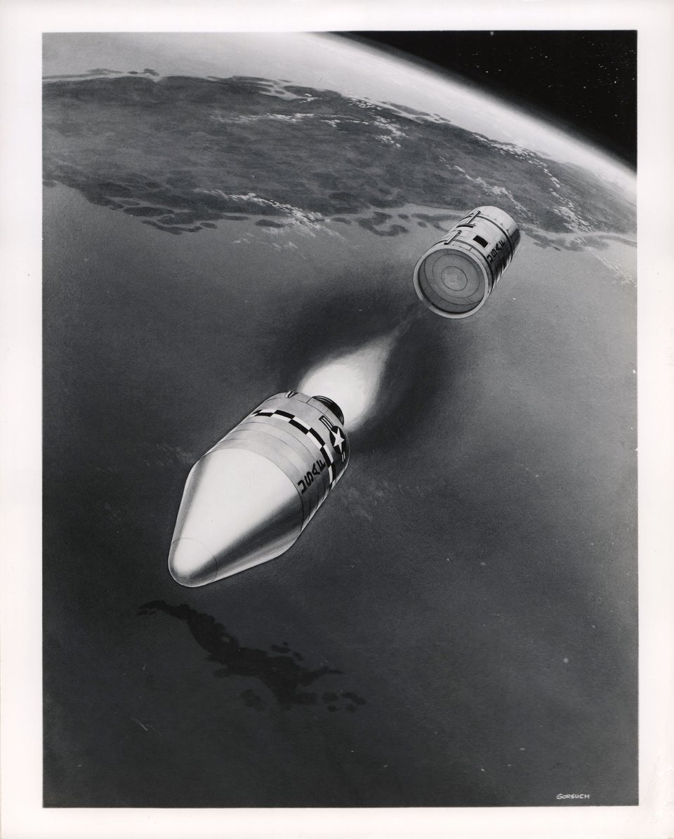 NASA Gemini Space Program Original 1960s U.S. Silver Gelatin Single ...