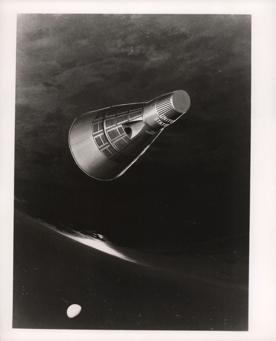 NASA Gemini Space Program Original 1960s U.S. Silver Gelatin Single ...