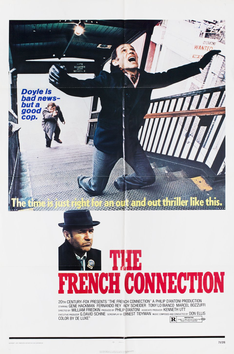 The French Connection 1971 U.S. One Sheet Poster - Posteritati Movie ...