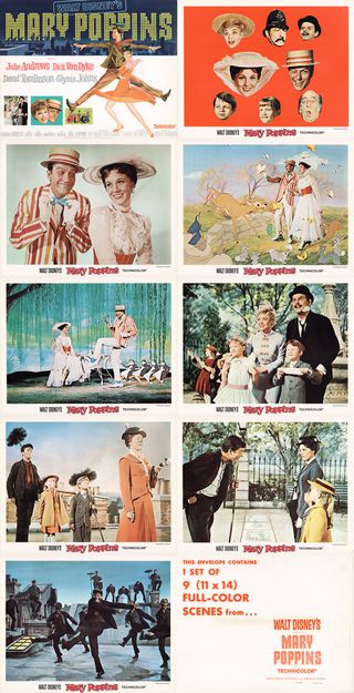 Mary Poppins Original 1964 U.S. Lobby Card Set - Posteritati Movie Poster Gallery