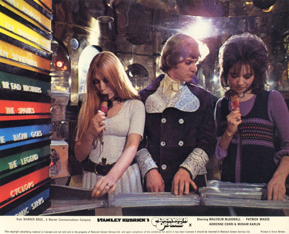 A Clockwork Orange Original 1972 British Front of House Card Set of 5 ...