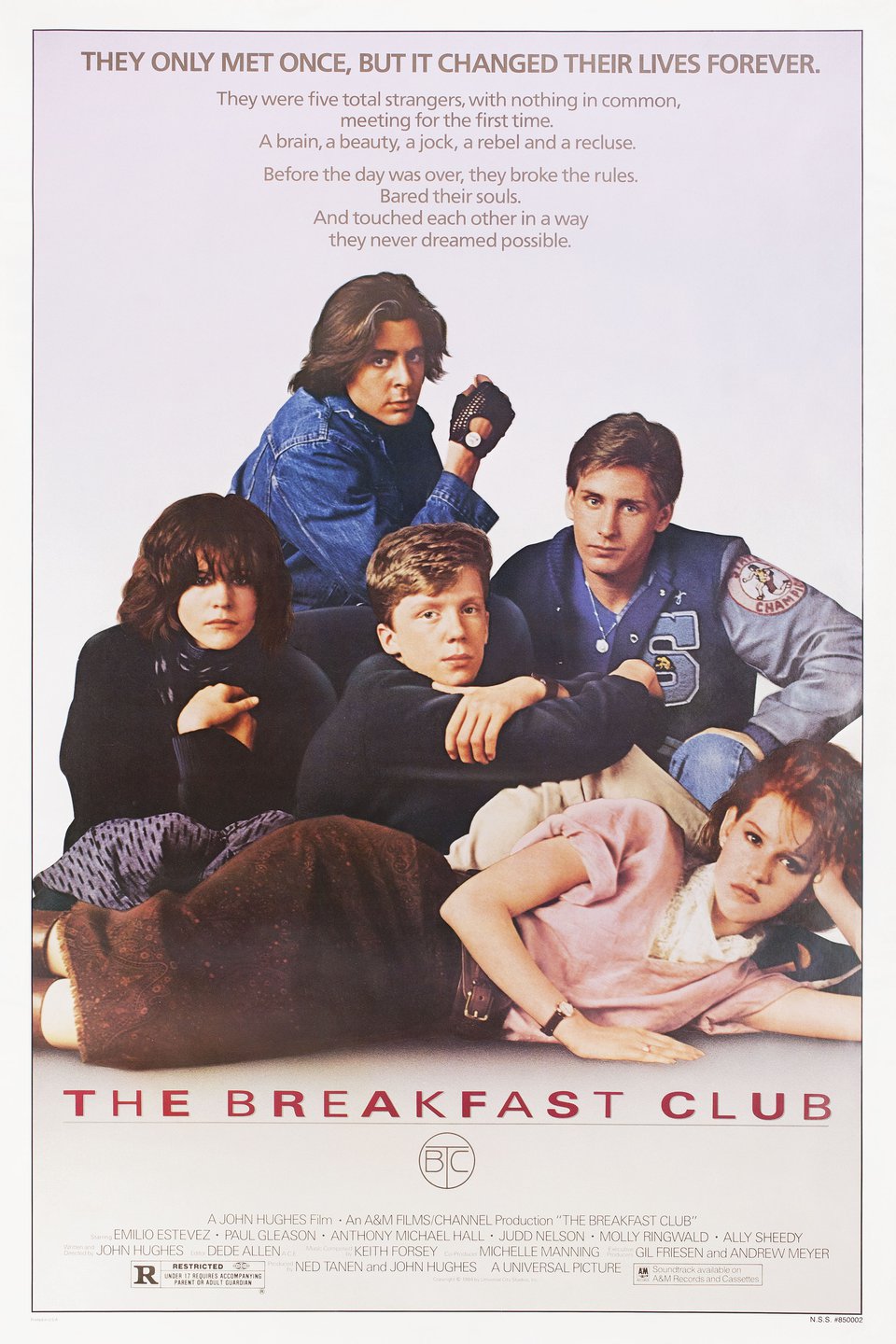 The Breakfast Club Original 1985 U.S. One Sheet Movie Poster - Posteritati Movie Poster Gallery