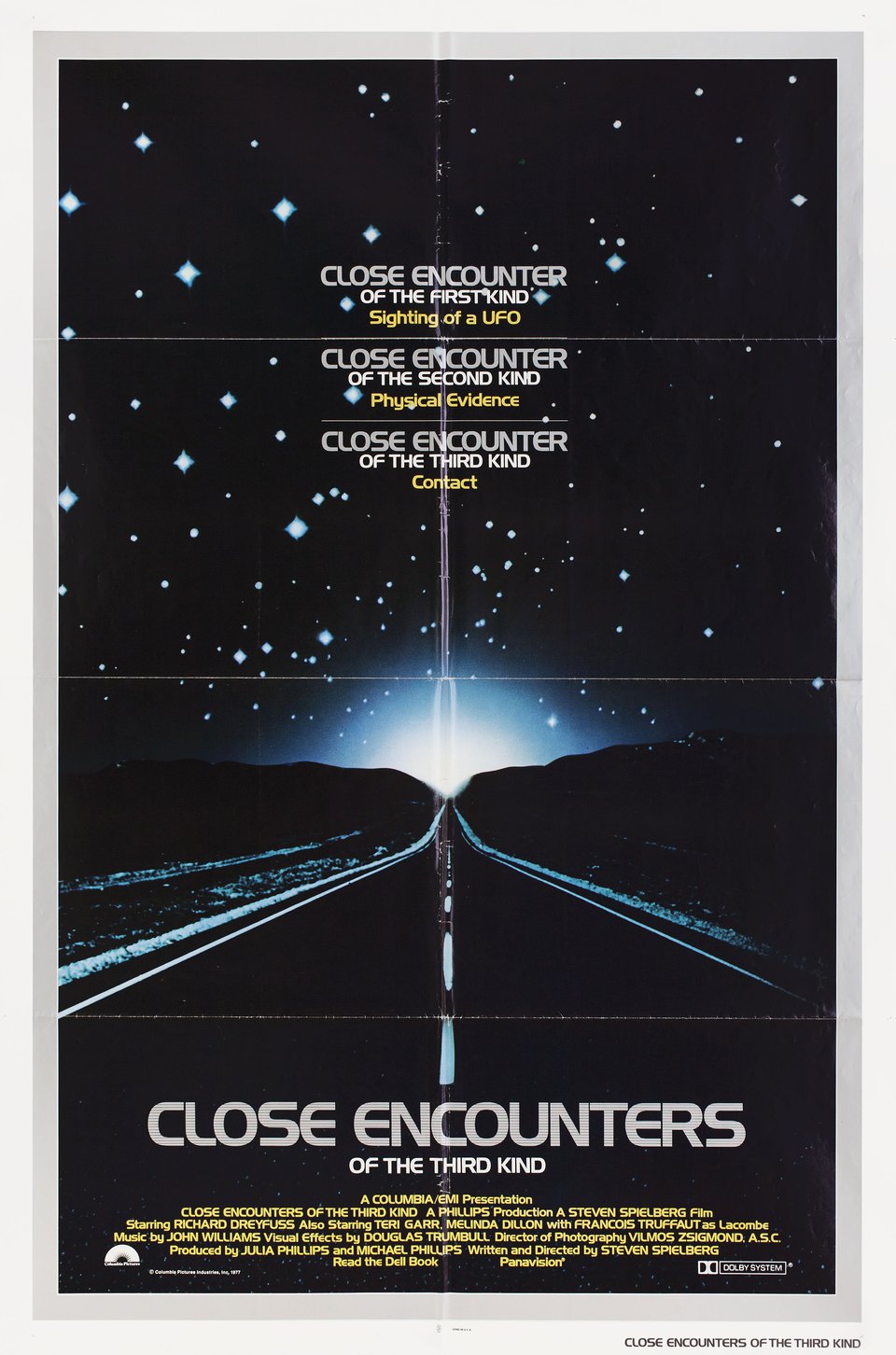 Close Encounters of the Third Kind 1977 U.S. One Sheet Poster ...