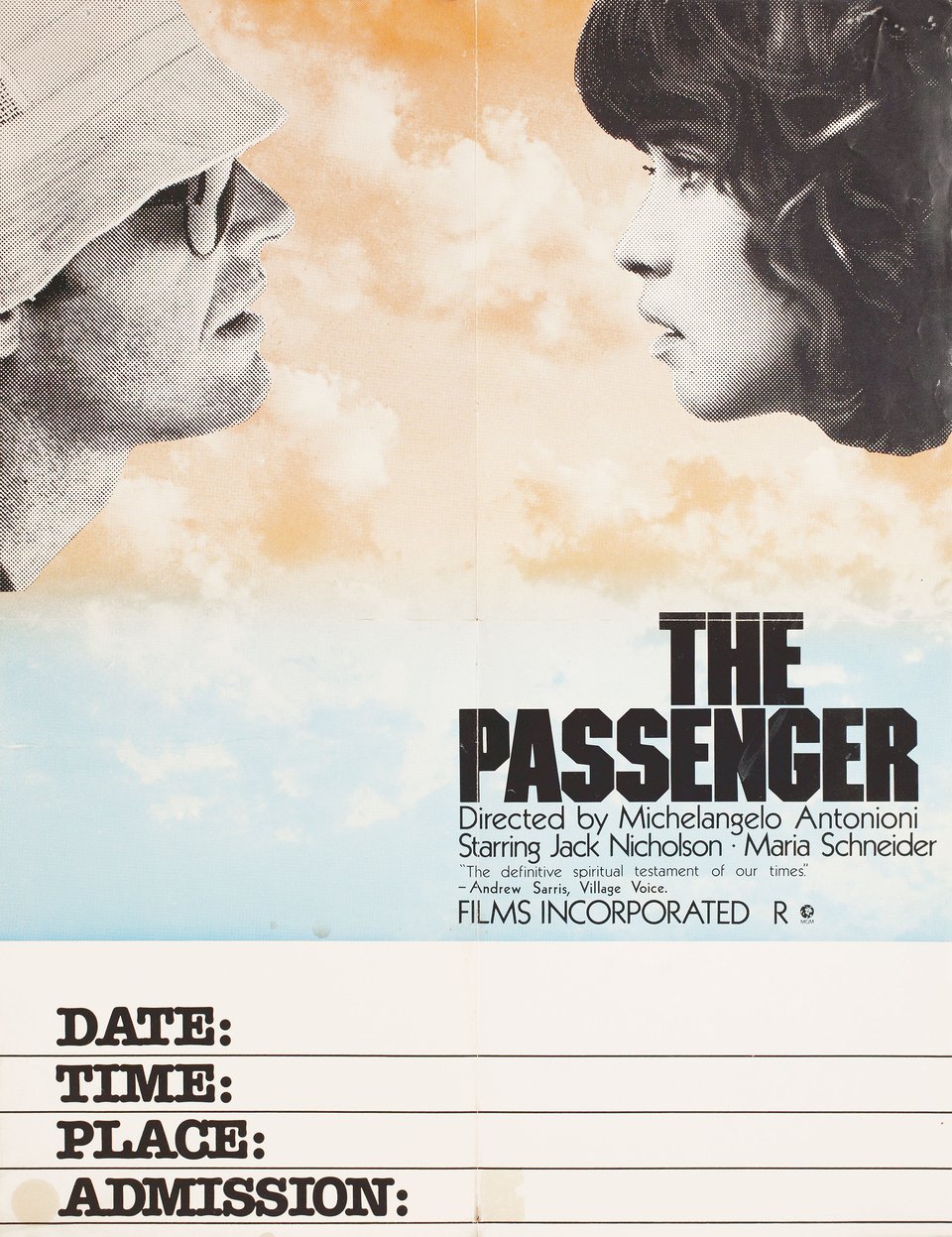 The Passenger 1975 U.S. Mini Poster - Posteritati Movie Poster Gallery