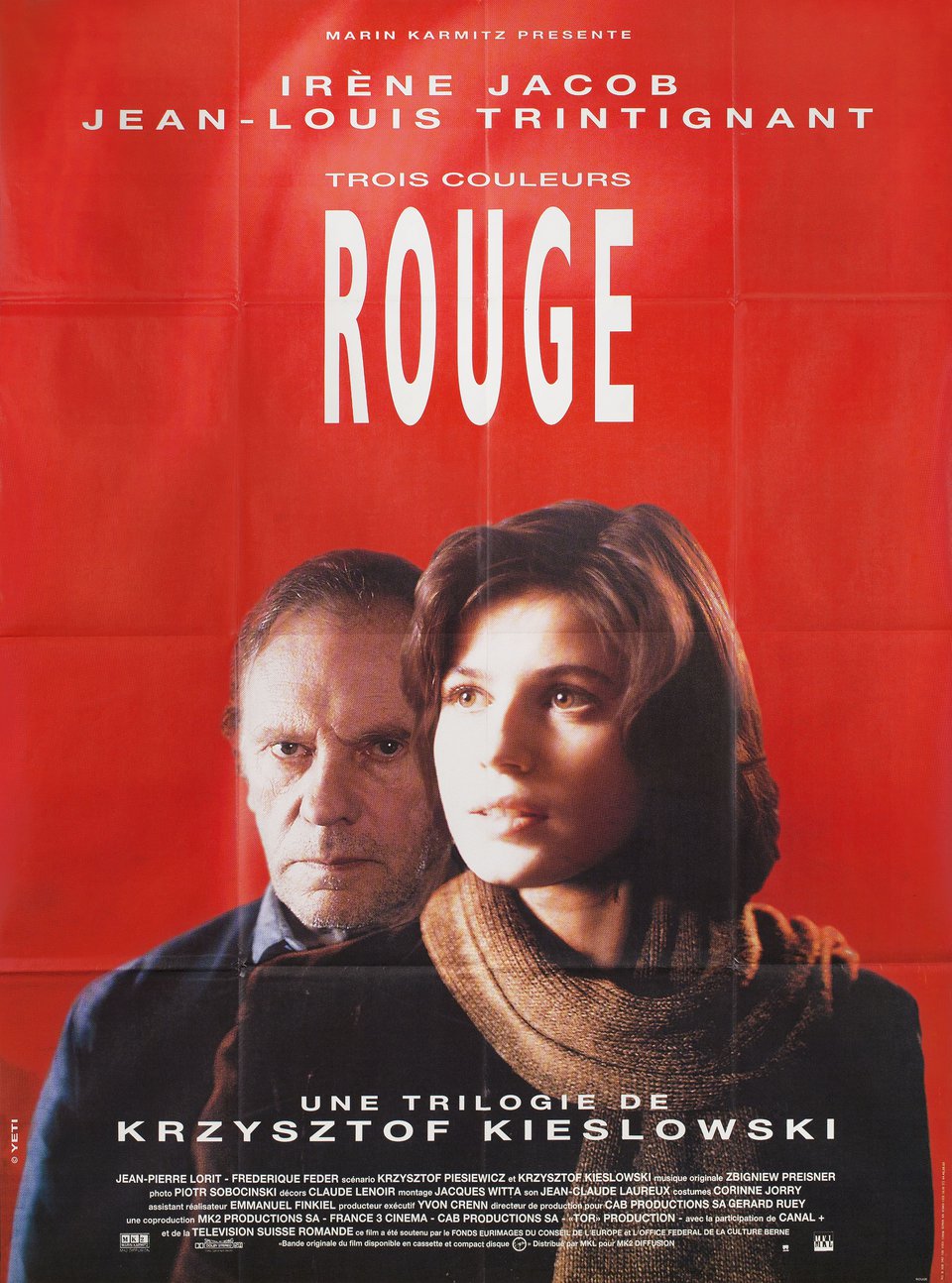 Three Colors: Red 1994 French Grande Poster - Posteritati Movie Poster ...