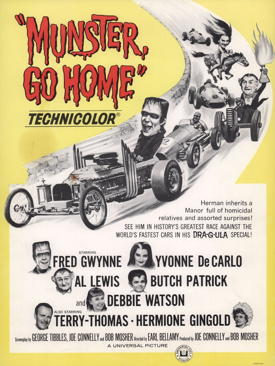 Munster Go Home Original 1966 U.S. Ad Slick - Posteritati Movie Poster ...