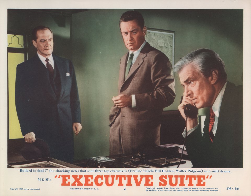 Executive Suite 1954 U.S. Scene Card Set of 6 - Posteritati Movie Poster Gallery