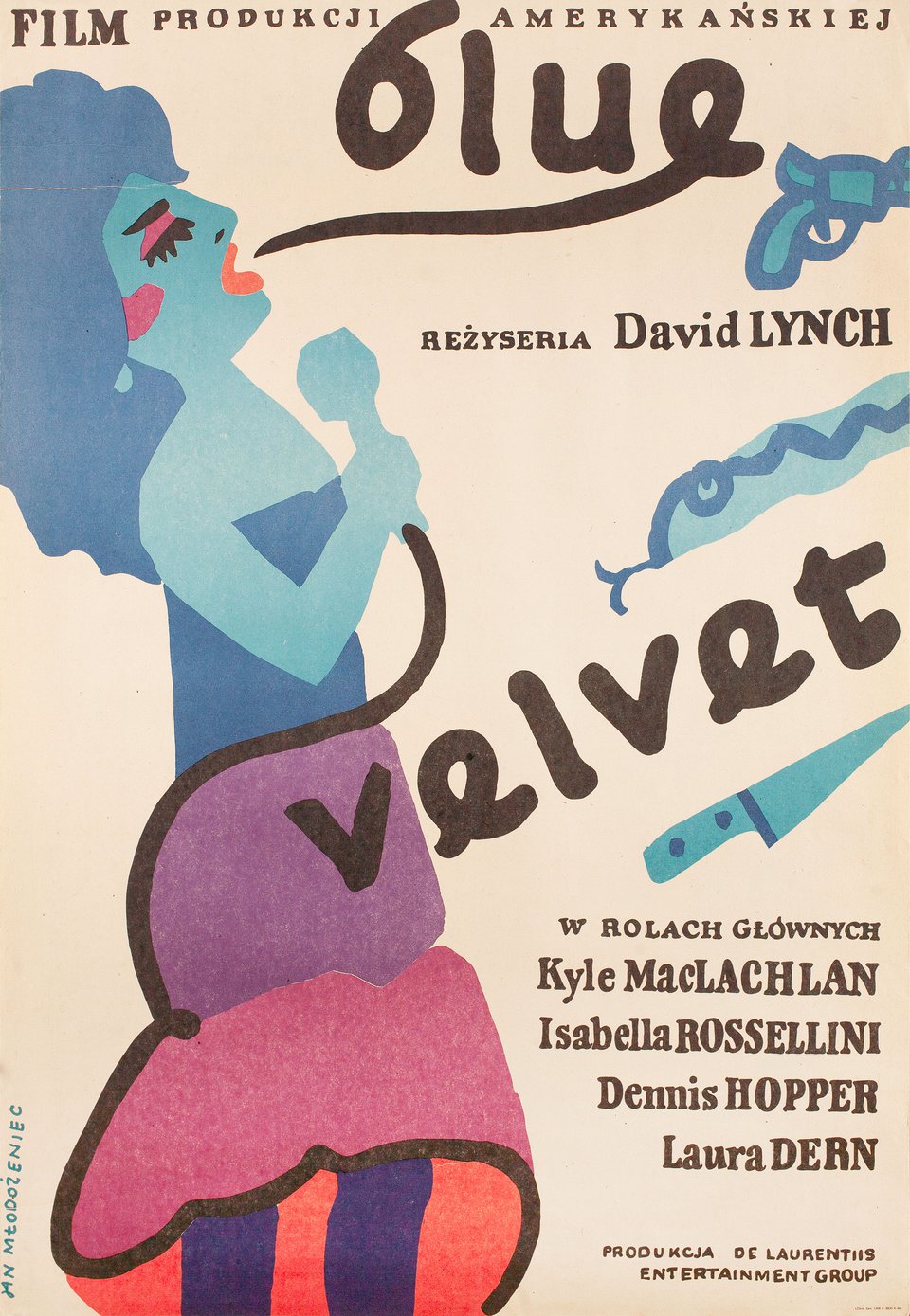 Blue Velvet 1986 Polish B1 Poster - Posteritati Movie Poster Gallery