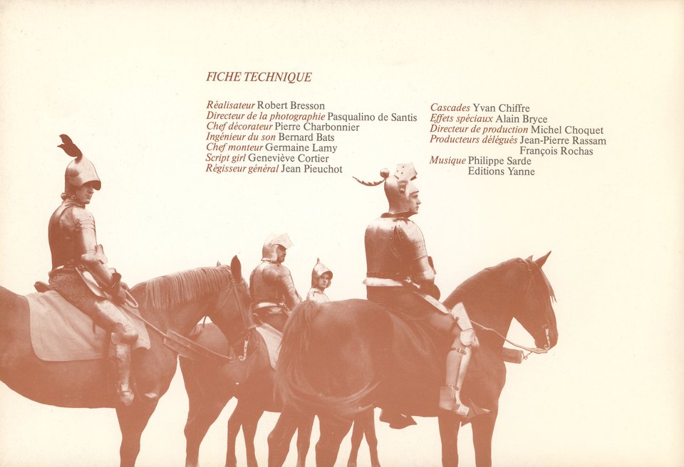 Lancelot Du Lac Original 1974 French Movie Program Posteritati Movie