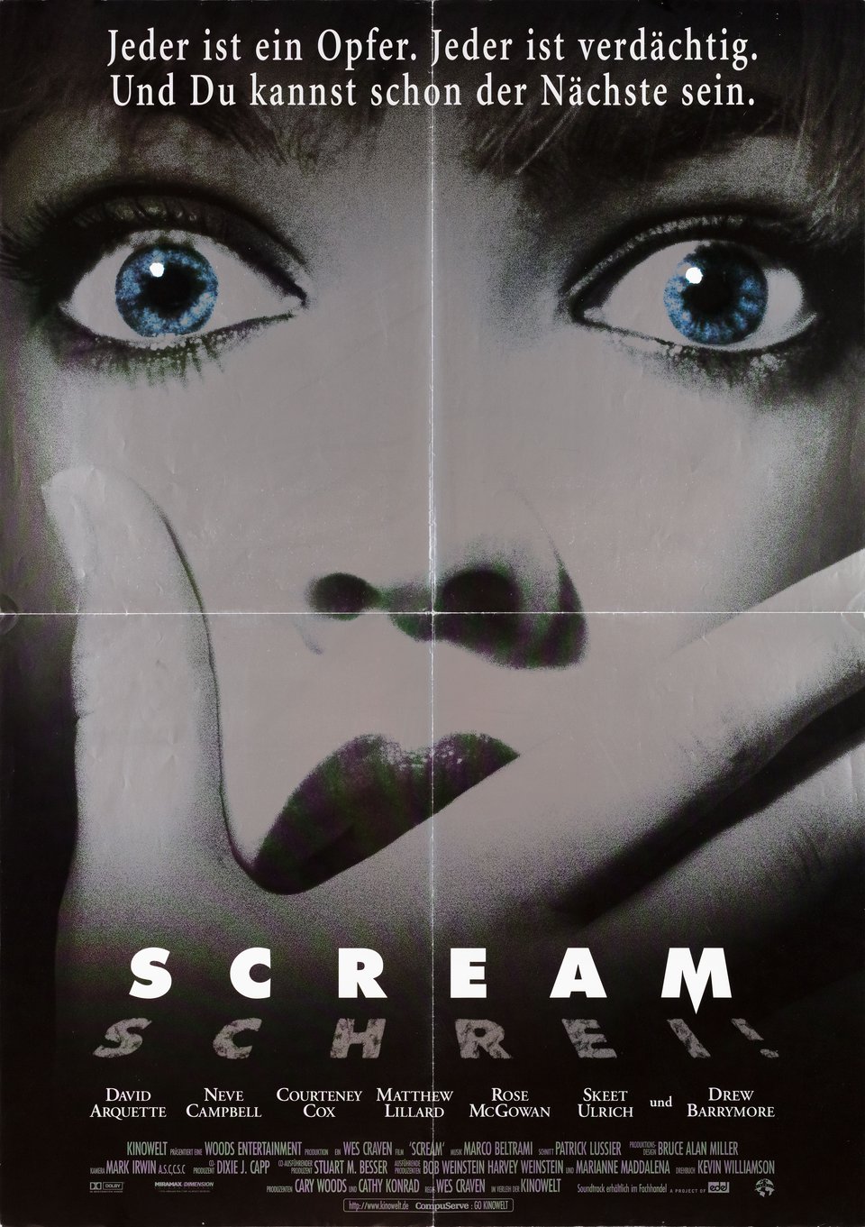 Scream 1996 German A1 Poster - Posteritati Movie Poster Gallery