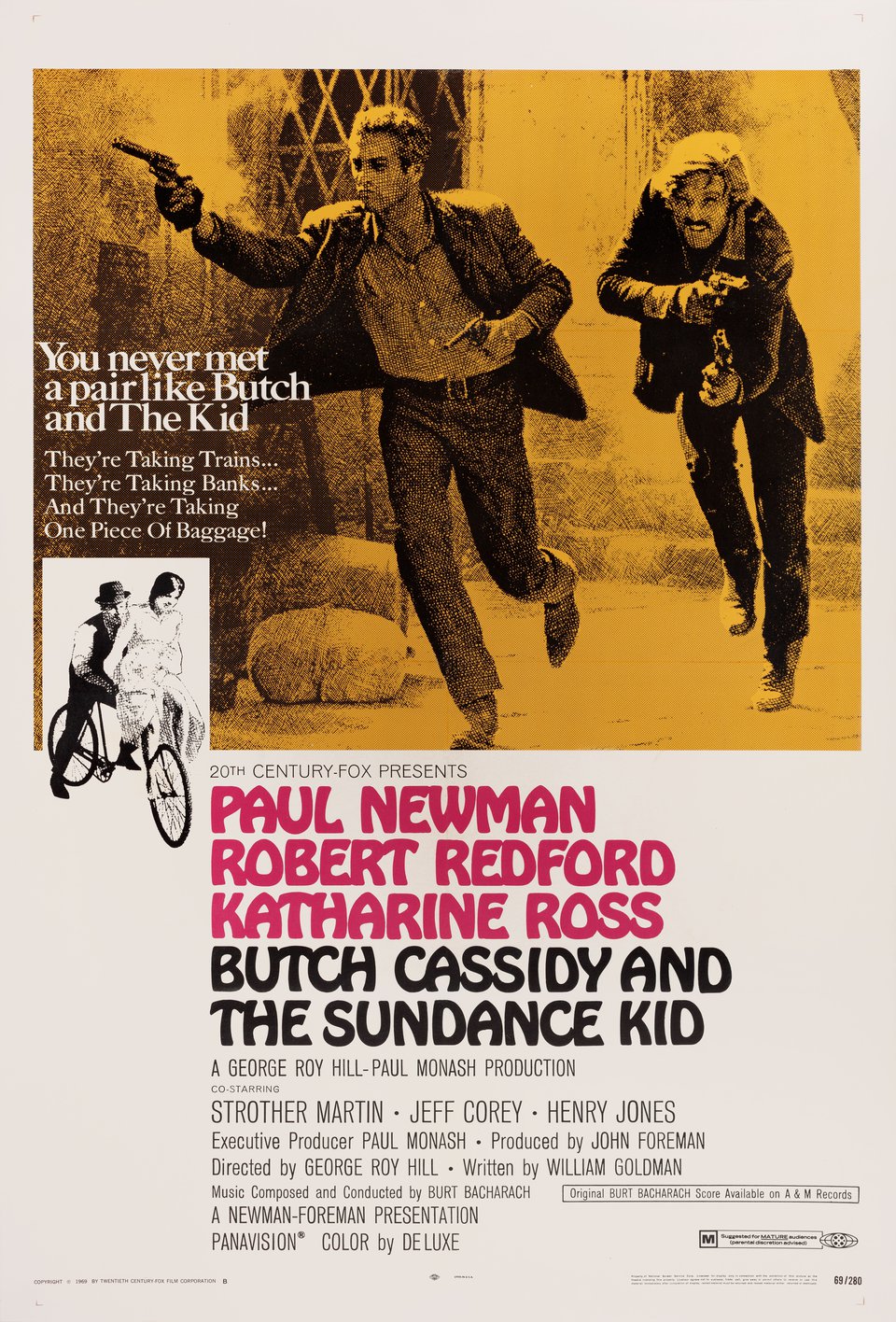 Butch Cassidy and the Sundance Kid 1969 U.S. One Sheet Poster ...