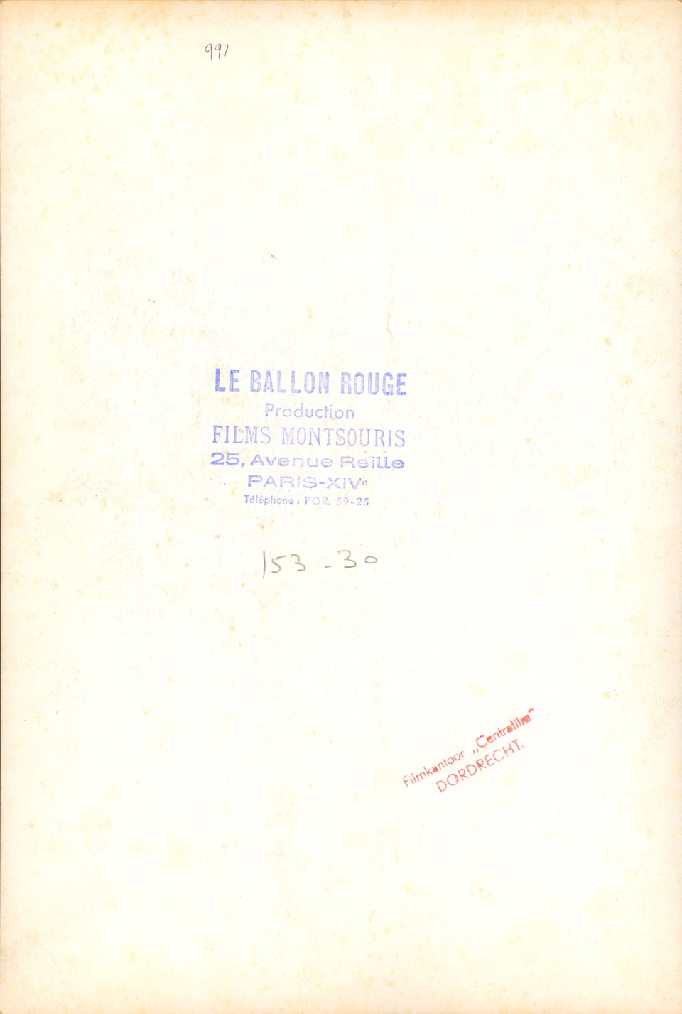 The Red Balloon Original 1956 French Silver Gelatin Double-Weight Photo ...